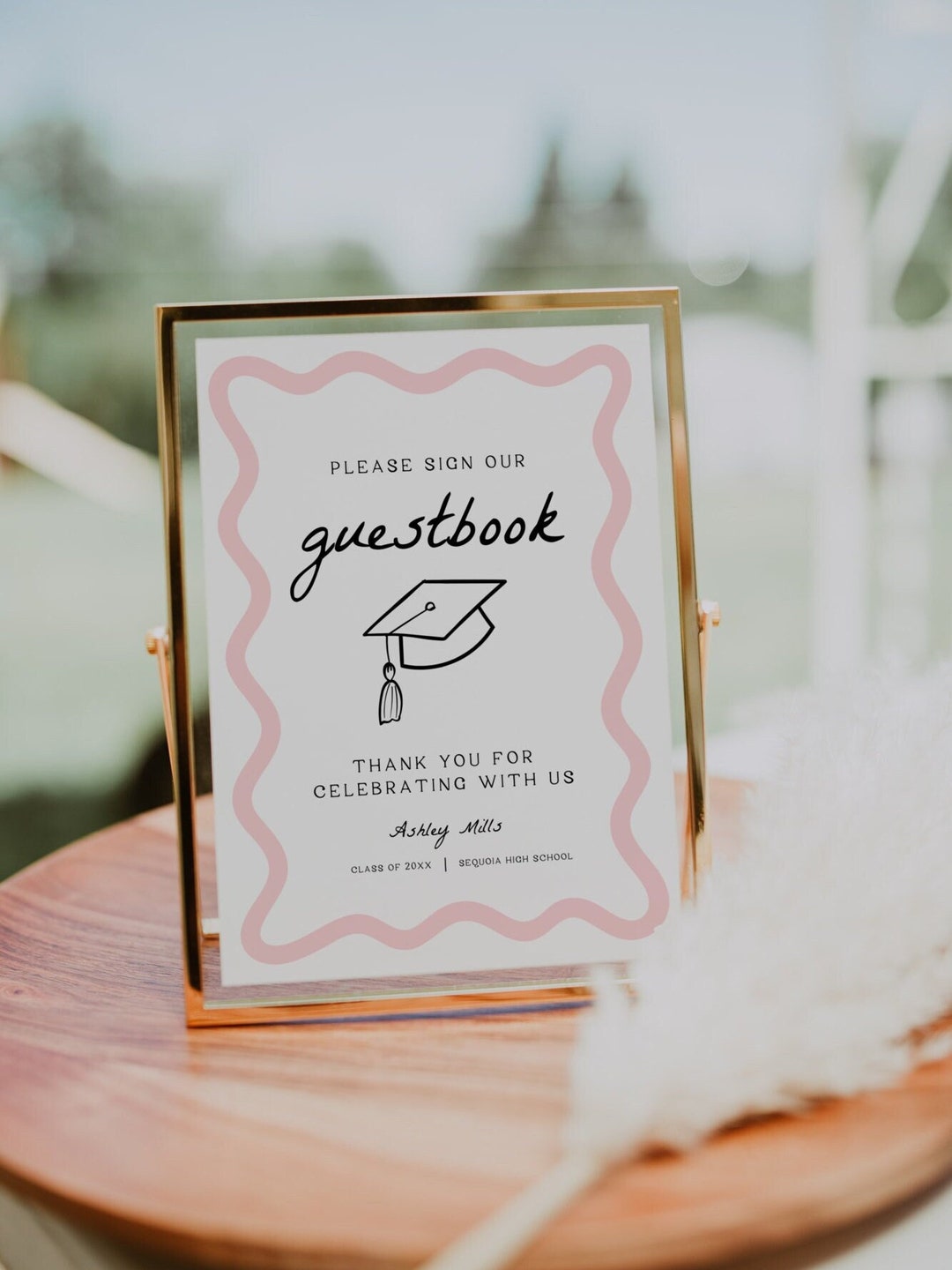 Graduation Party Guestbook Sign | Graduation Guest Book Sign ...