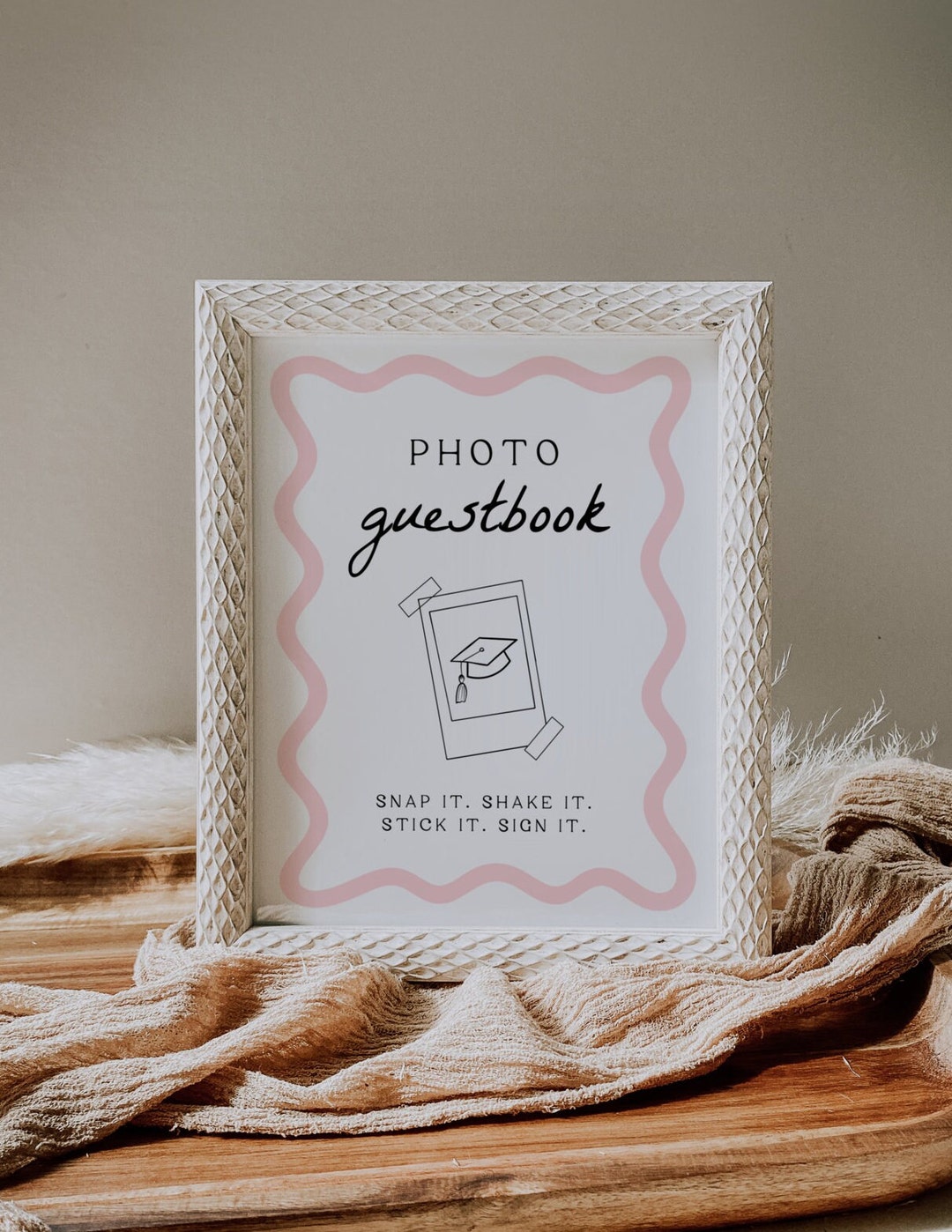 Graduation Party Photo Guestbook Sign Photo Guest Book Sign, Graduation ...