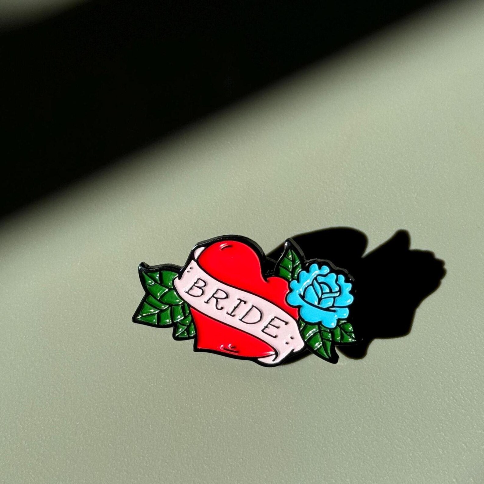 Bride Enamel Pin | Bachelorette Pins, Bridesmaid Pin, Vintage Tattoo ...