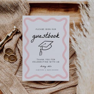 Graduation Party Guestbook Sign | Graduation Guest Book Sign ...