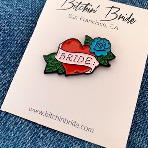Bride Enamel Pin Bachelorette Pins Bridesmaid Pin Vintage | Etsy