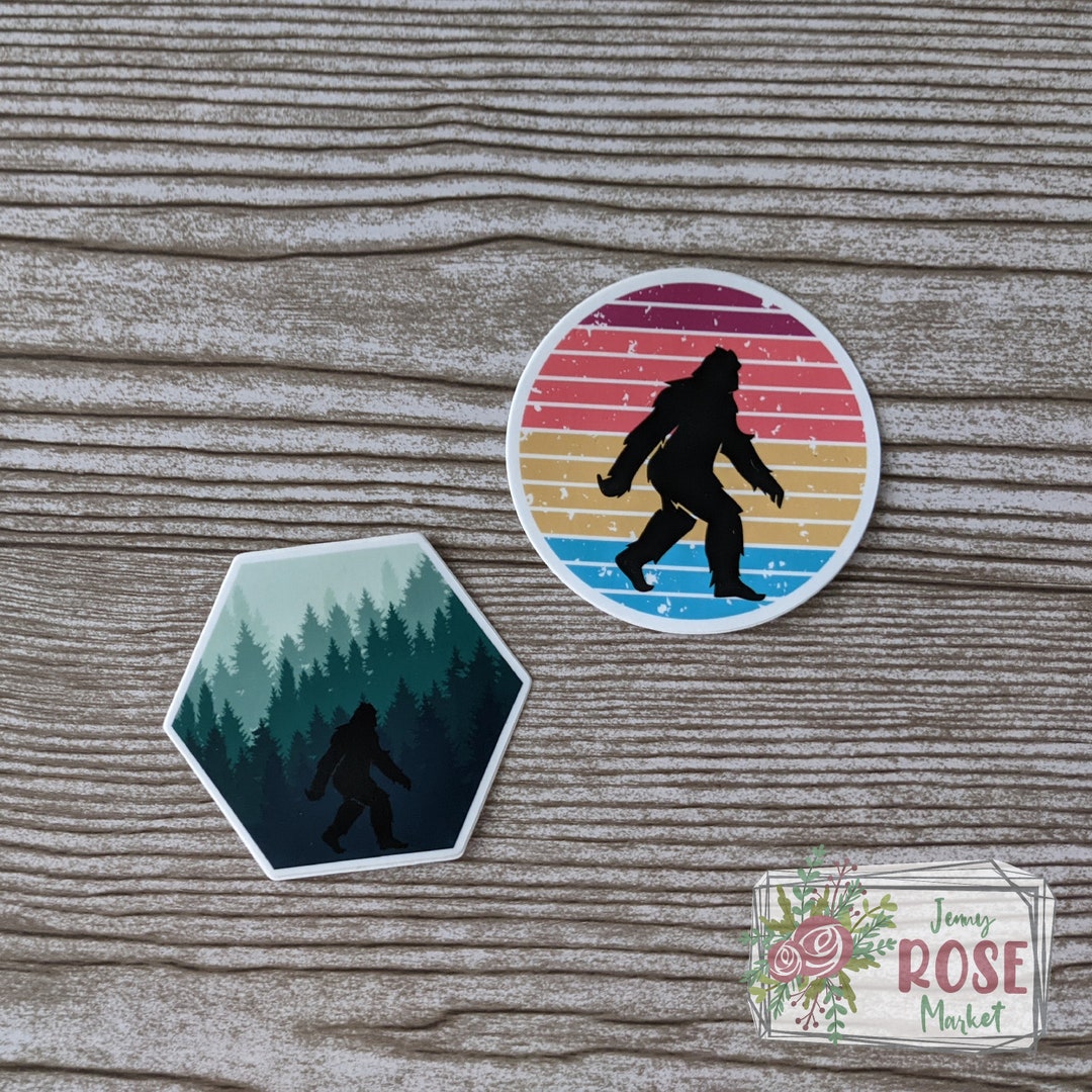 Sasquatch Stickers, Laptop Sticker, Water Bottle Sticker - Etsy
