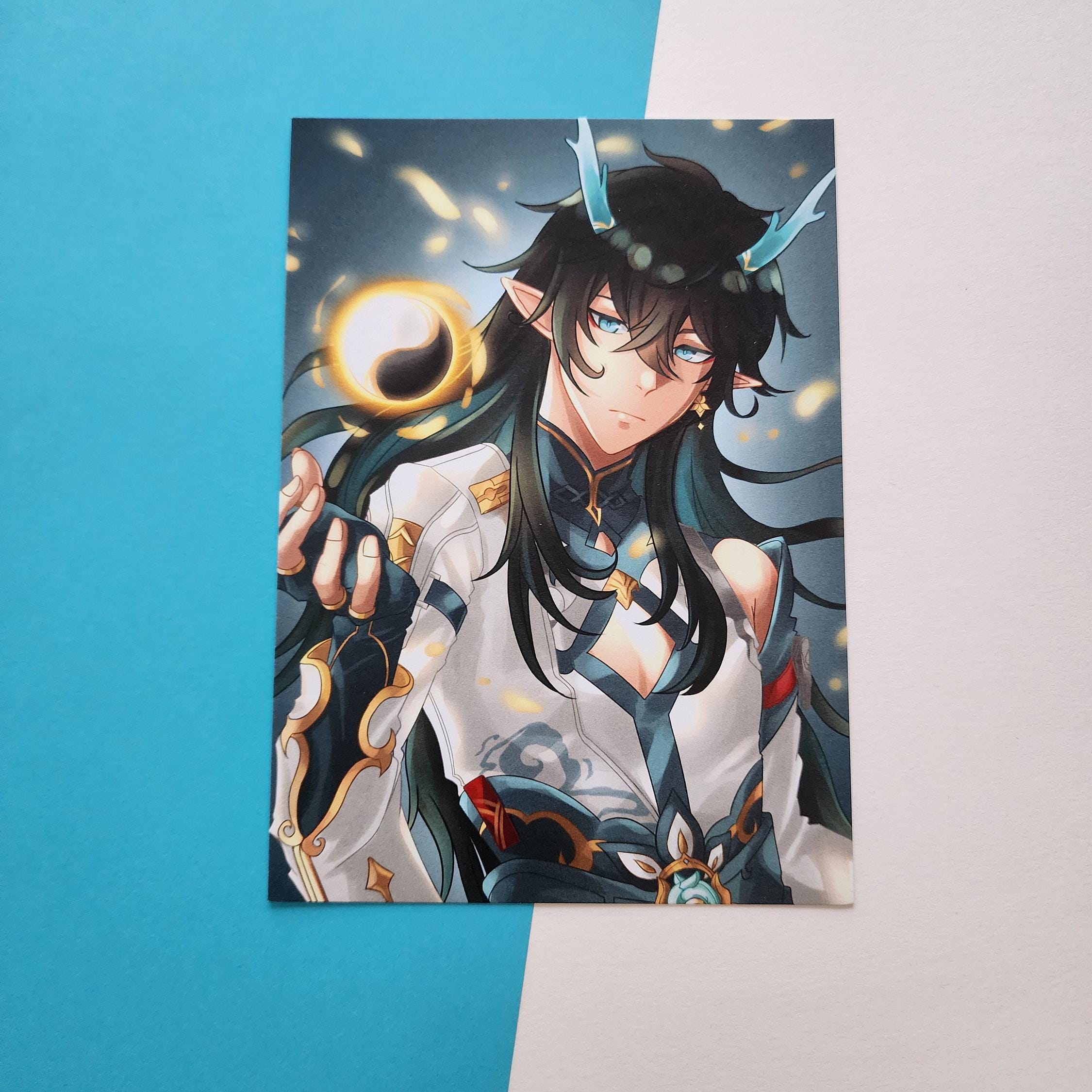 HSR Honkai Star Rail Dan Heng Imbibitor Lunae | Postcard 5x7 | Wall ...