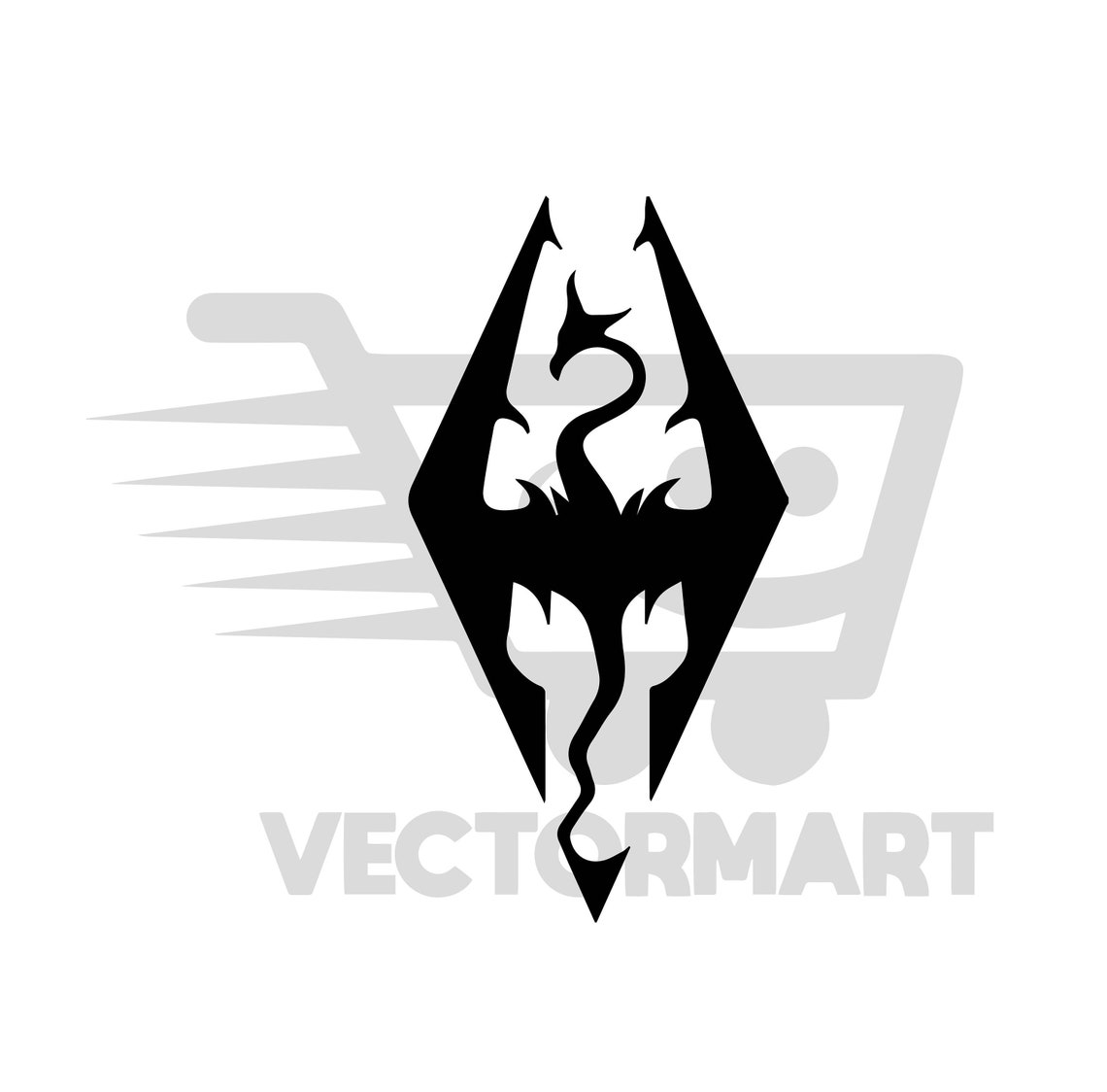 Skyrim SVG PDF EPS Png Vector Image Perfect for Cricut & | Etsy