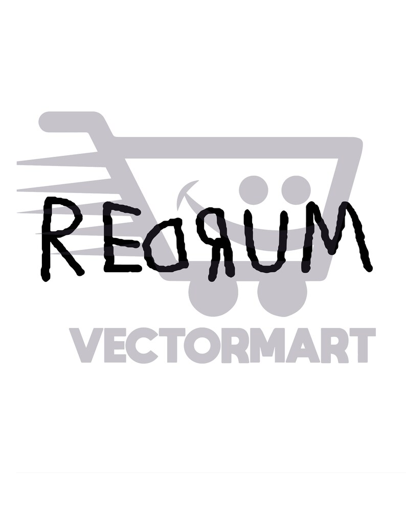 Redrum SVG Vector Image Perfect for Tshirts & Cricut 1 | Etsy