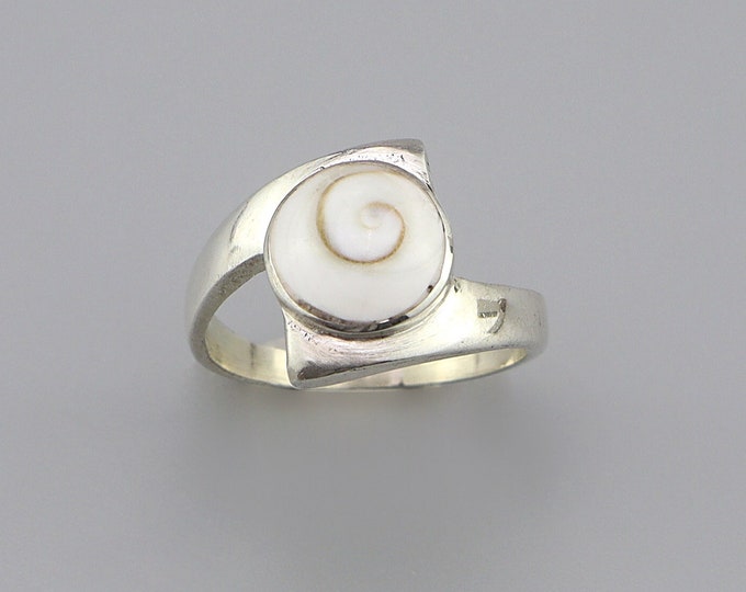 Ancient Shiva Round Shell Eye Ring Silver Jewelry - Etsy