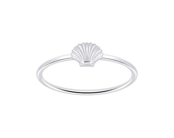 Sterling Shell Ring - Etsy