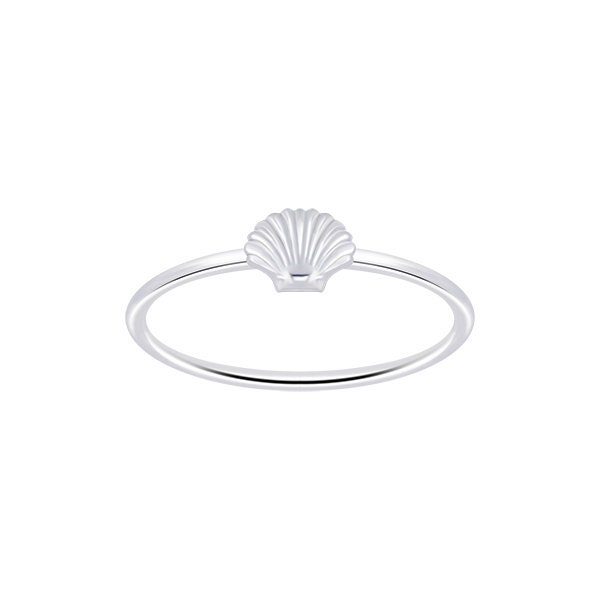 Silver Seashell Ring - Etsy