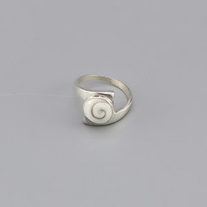 Ancient Shiva Round Shell Eye Ring Silver Jewelry - Etsy