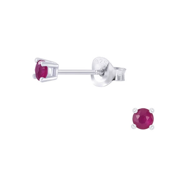 Gold Ruby Earrings - Etsy