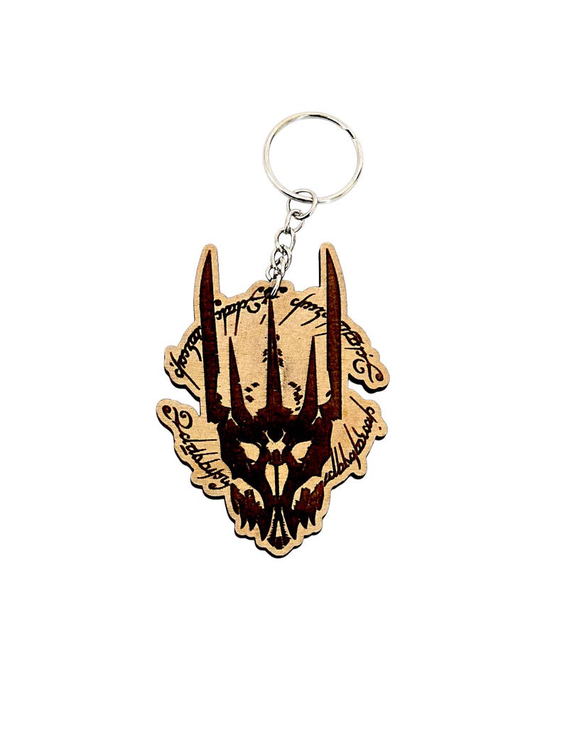 Lord of the Ring Wooden Keychains - Etsy