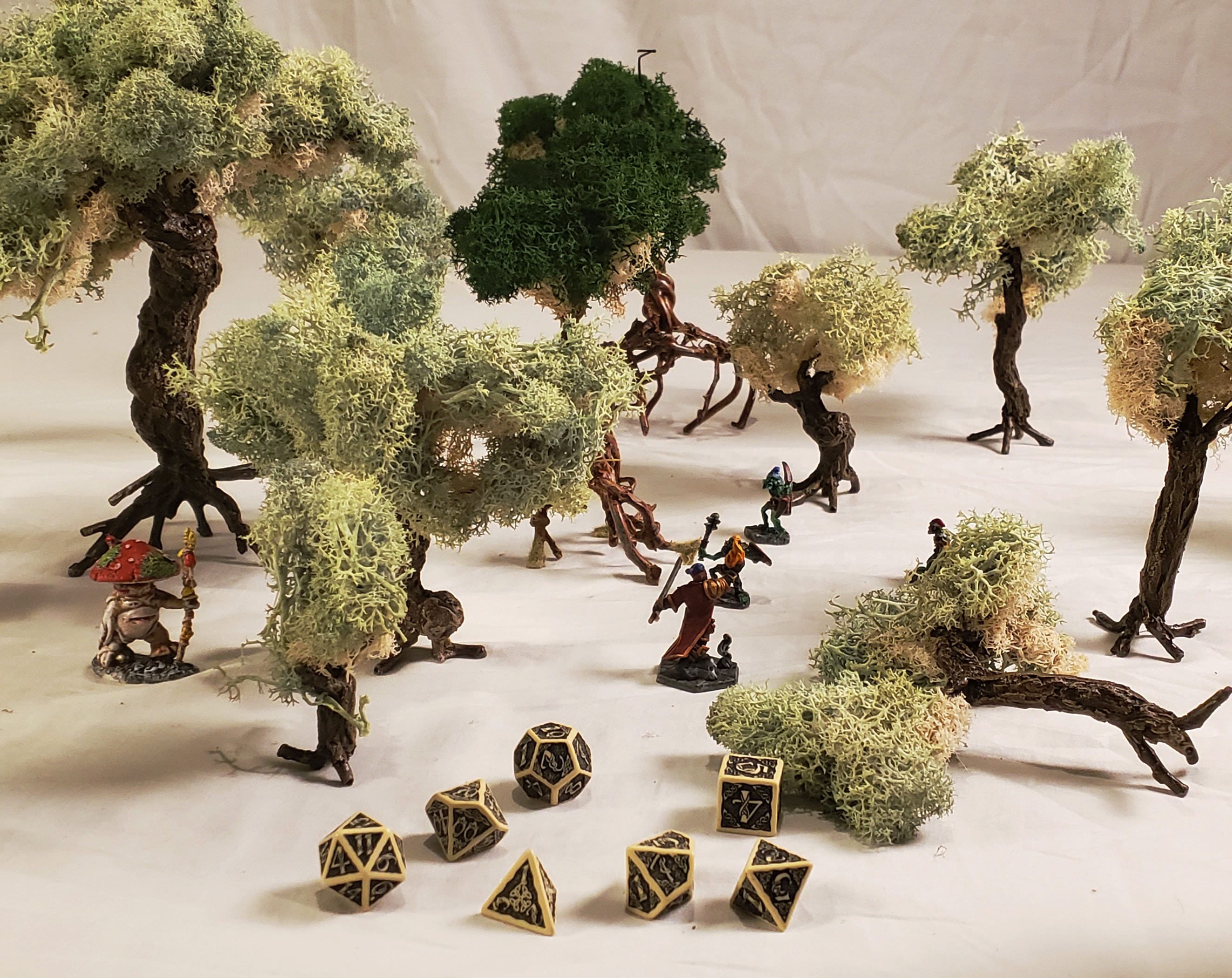 War Gaming Model Trees, Handmade With Real Moss! - Etsy
