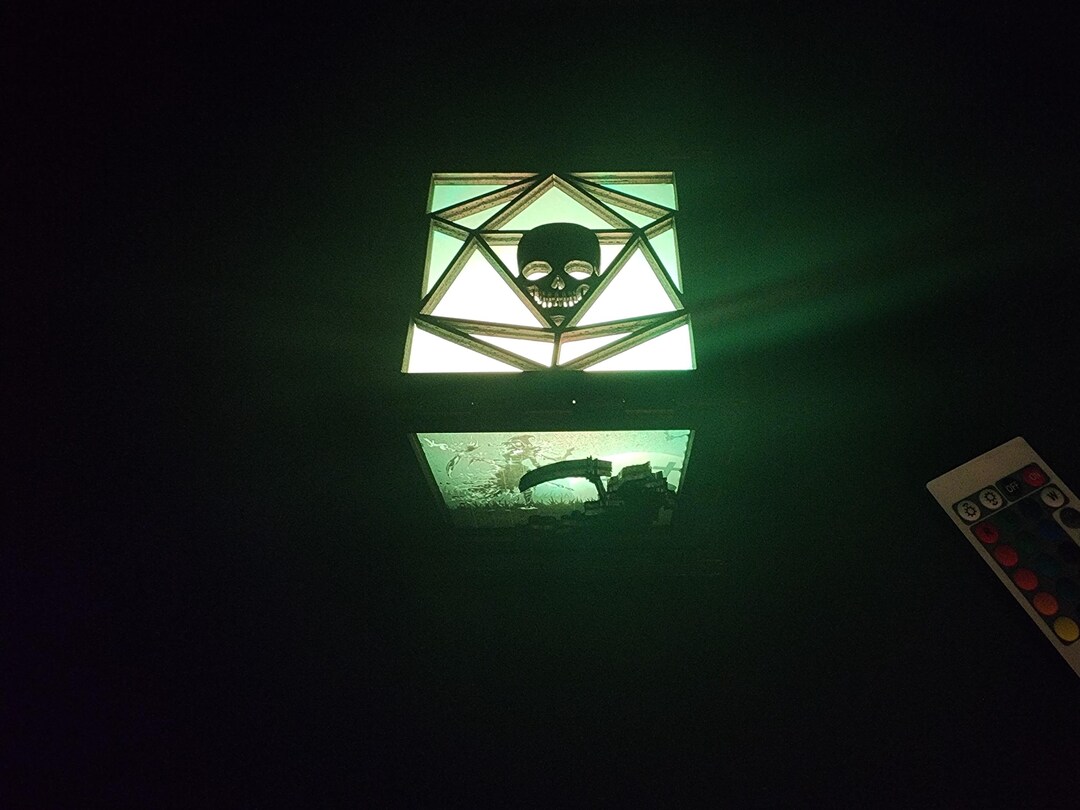 Color Changing Gothic Horror Desk Lamp and Nightlight - Etsy