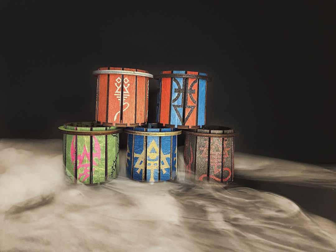 Wooden Eldar Dice Cups, Including Ynnari, Craftworld, Drukhari and ...