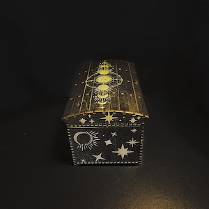 Wooden Tarot Card Chest With Modular Inside - Etsy