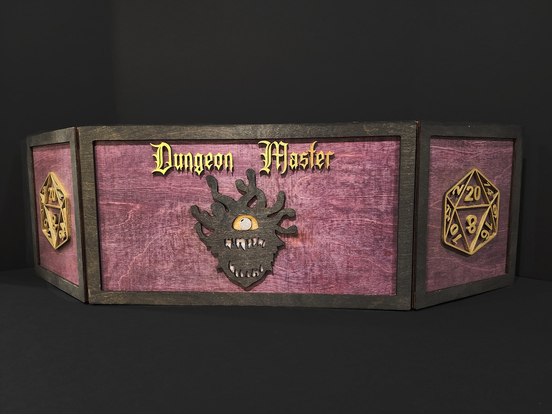 Dm Screen, Wooden Beholder Themed With Magnets - Etsy