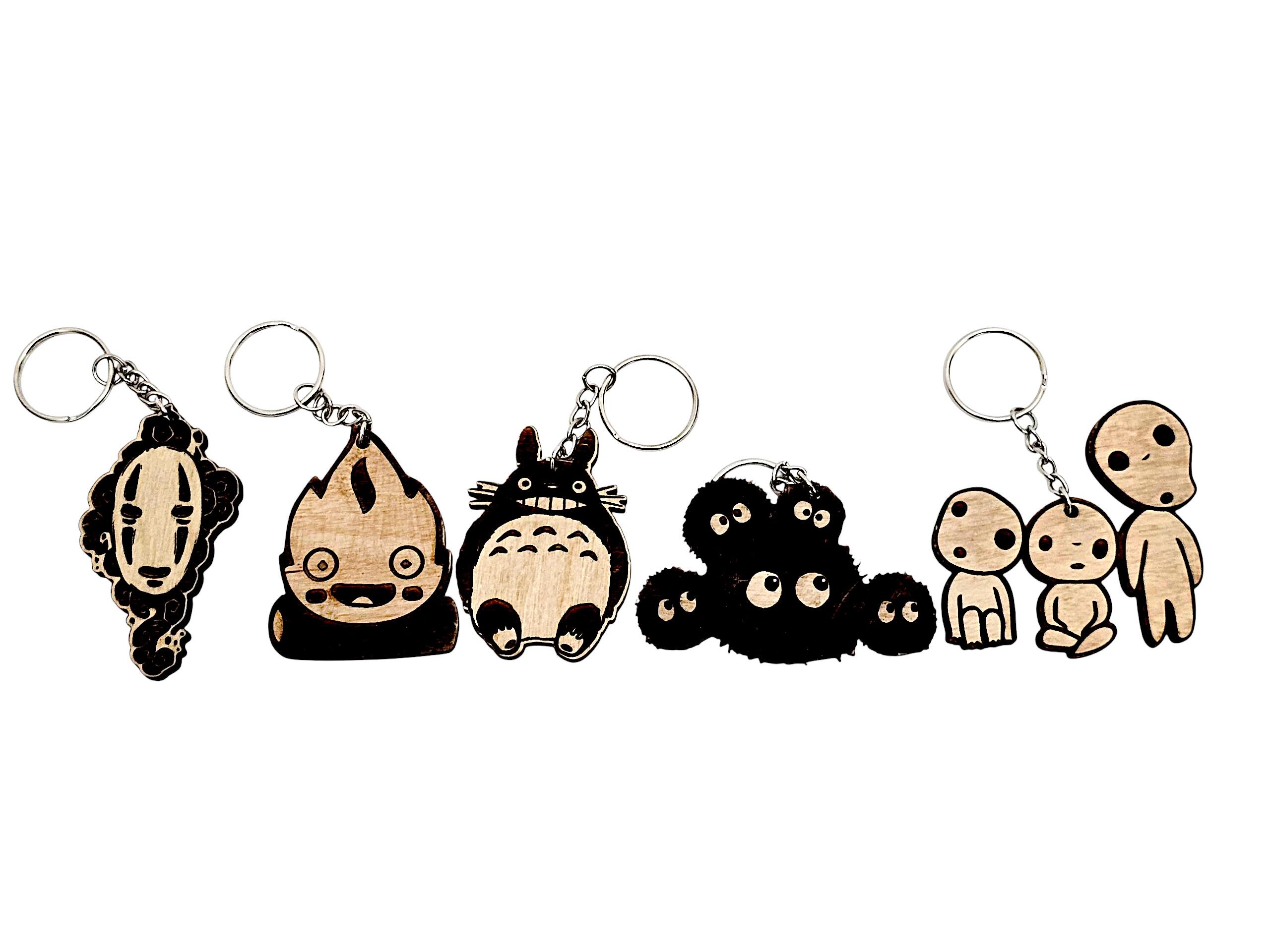 Studio Ghibli Inspired Wooden Keychains. - Etsy
