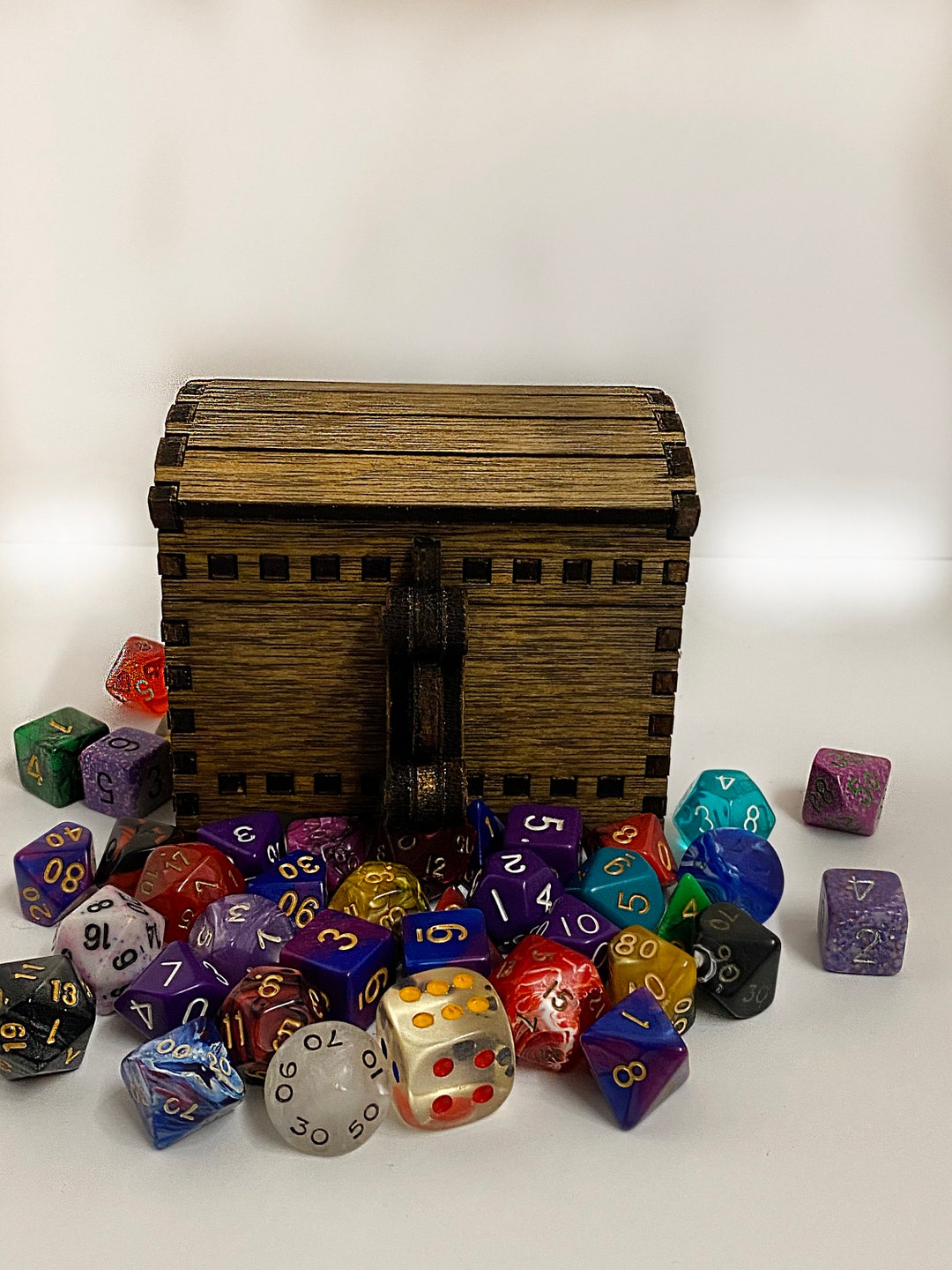 Handmade Wooden Dice Chest - Etsy
