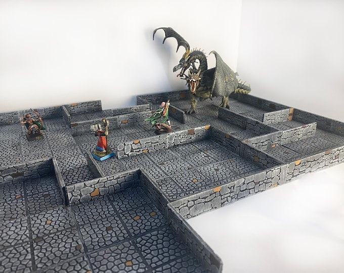 Dnd Terrain Dungeon Tiles Starter Set | Dnd Terrain Pathfinder D and D ...