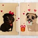 IPad Case Pugs iPad Case Hearts iPad Cute Case iPad Gen 5 Case - Etsy