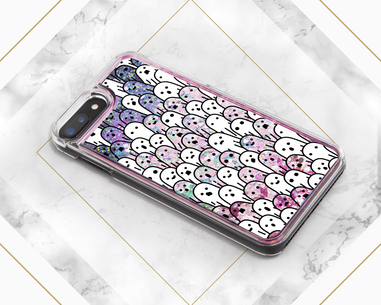 Funny Ghosts Halloween Gift Case With Glitter Iphone 11 Pro | Etsy