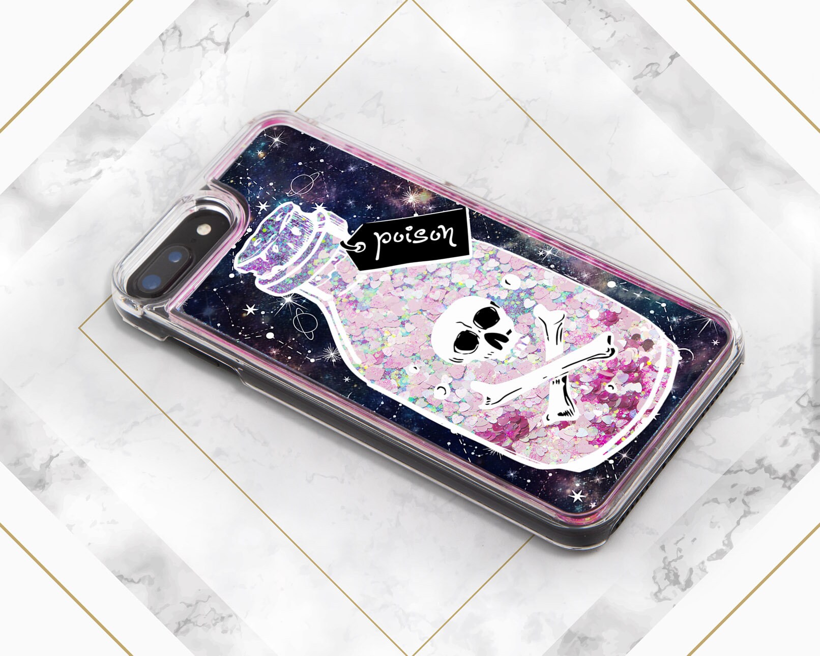 Phone Case Creepy Halloween Decor Iphone Case Skull Poison - Etsy