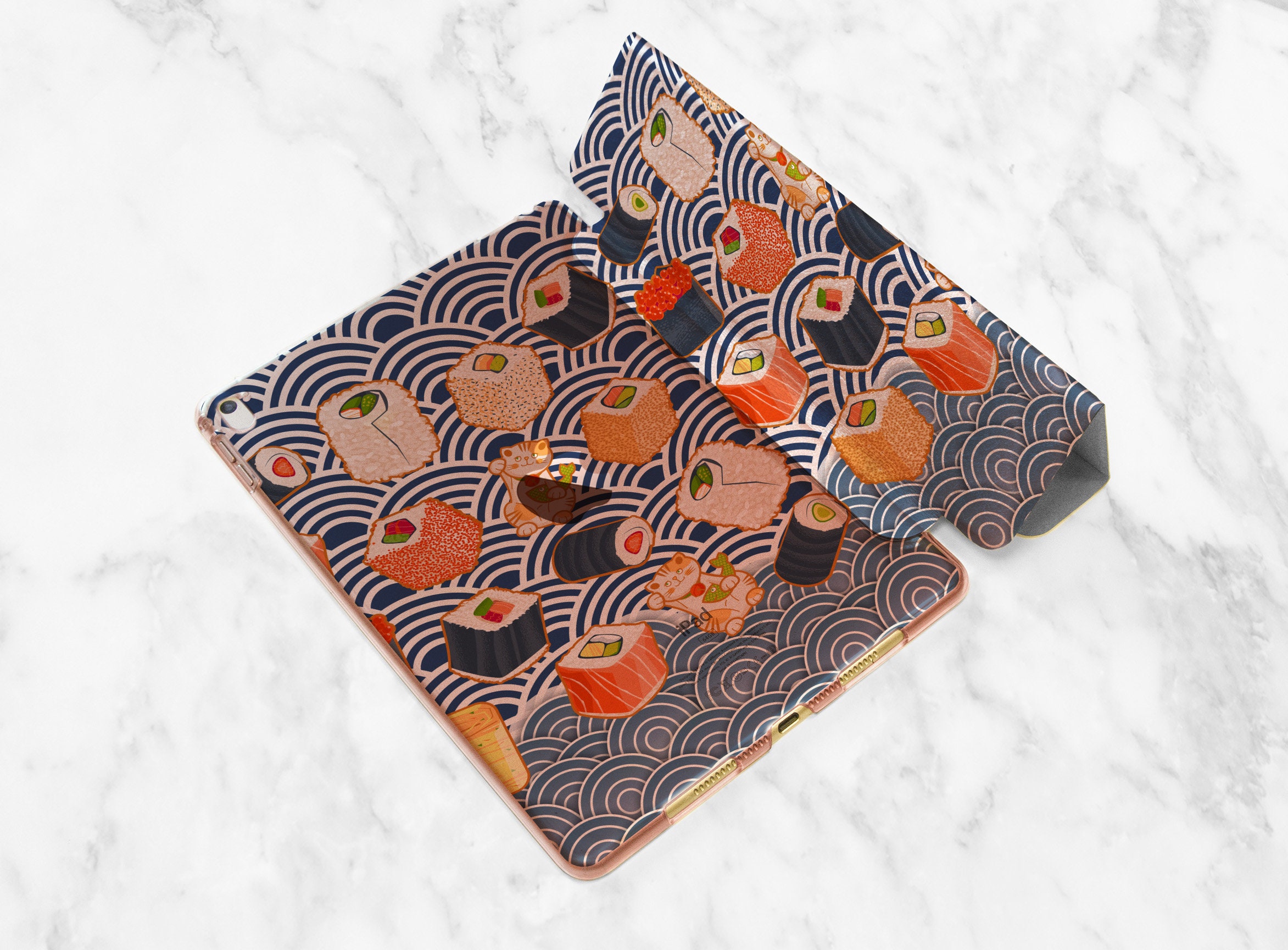 Ipad Case Sushi Japanese Decor Ipad Case Wave Ipad Case 10 5 - Etsy