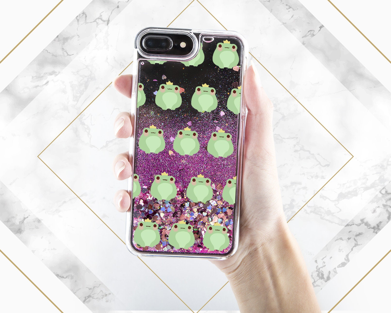 Cute Green Frog Iphone Case Kawaii Phone Case Animal Iphone 13 - Etsy
