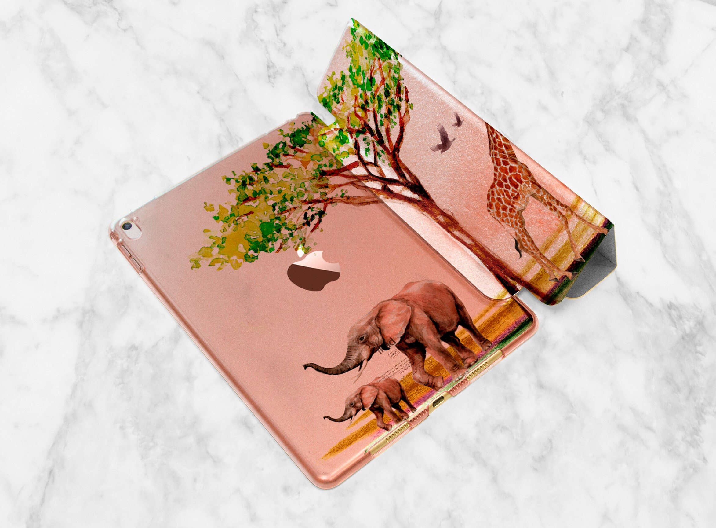 IPad case Africa iPad case giraffe Animal iPad case tree iPad | Etsy