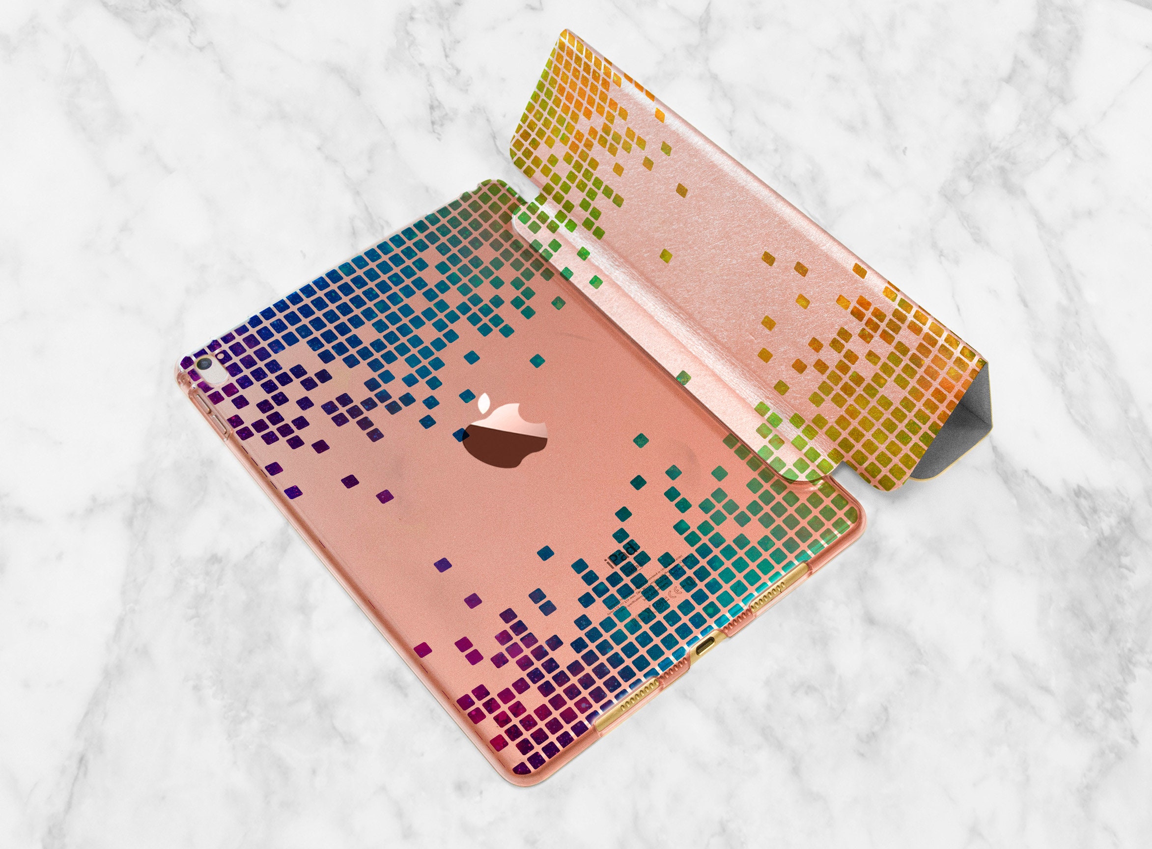 Ipad Case Rainbow Golden Case Ipad Rose Gold Ipad Case 9 7 - Etsy
