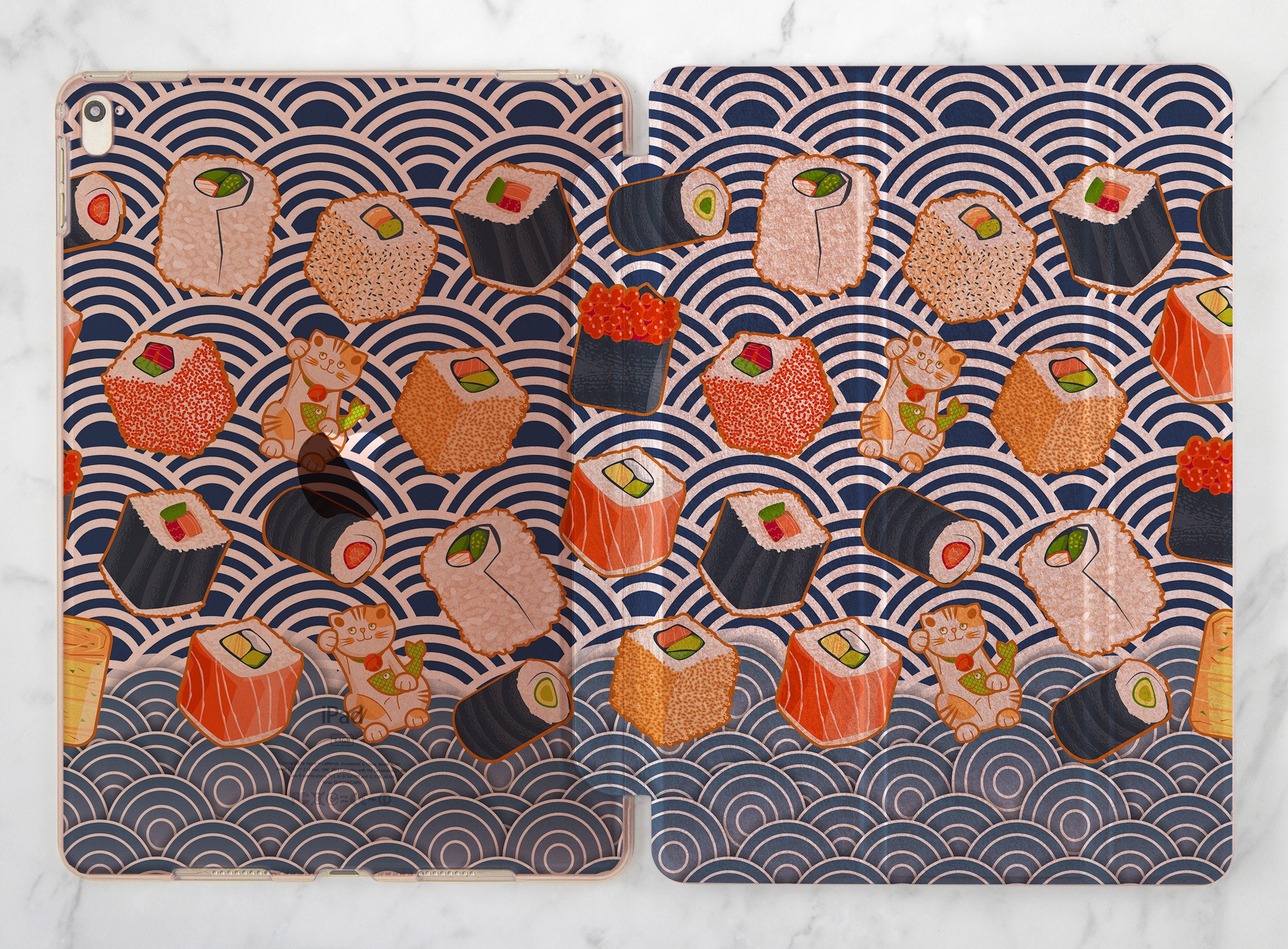 Ipad Case Sushi Japanese Decor Ipad Case Wave Ipad Case 10 5 - Etsy