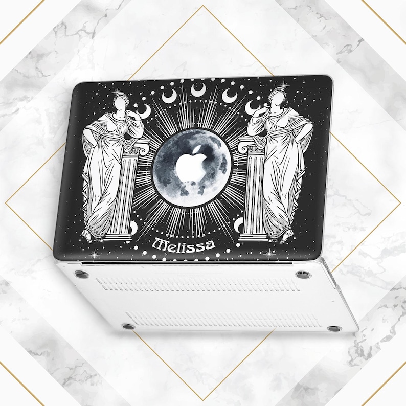 Greek Goddess MacBook Case Moon Custom Name Print MacBook Case Stars ...