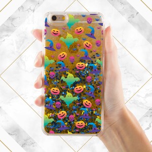 IPhone Case Spooky Phone Case Ghost Halloween Case Case With Glitter ...