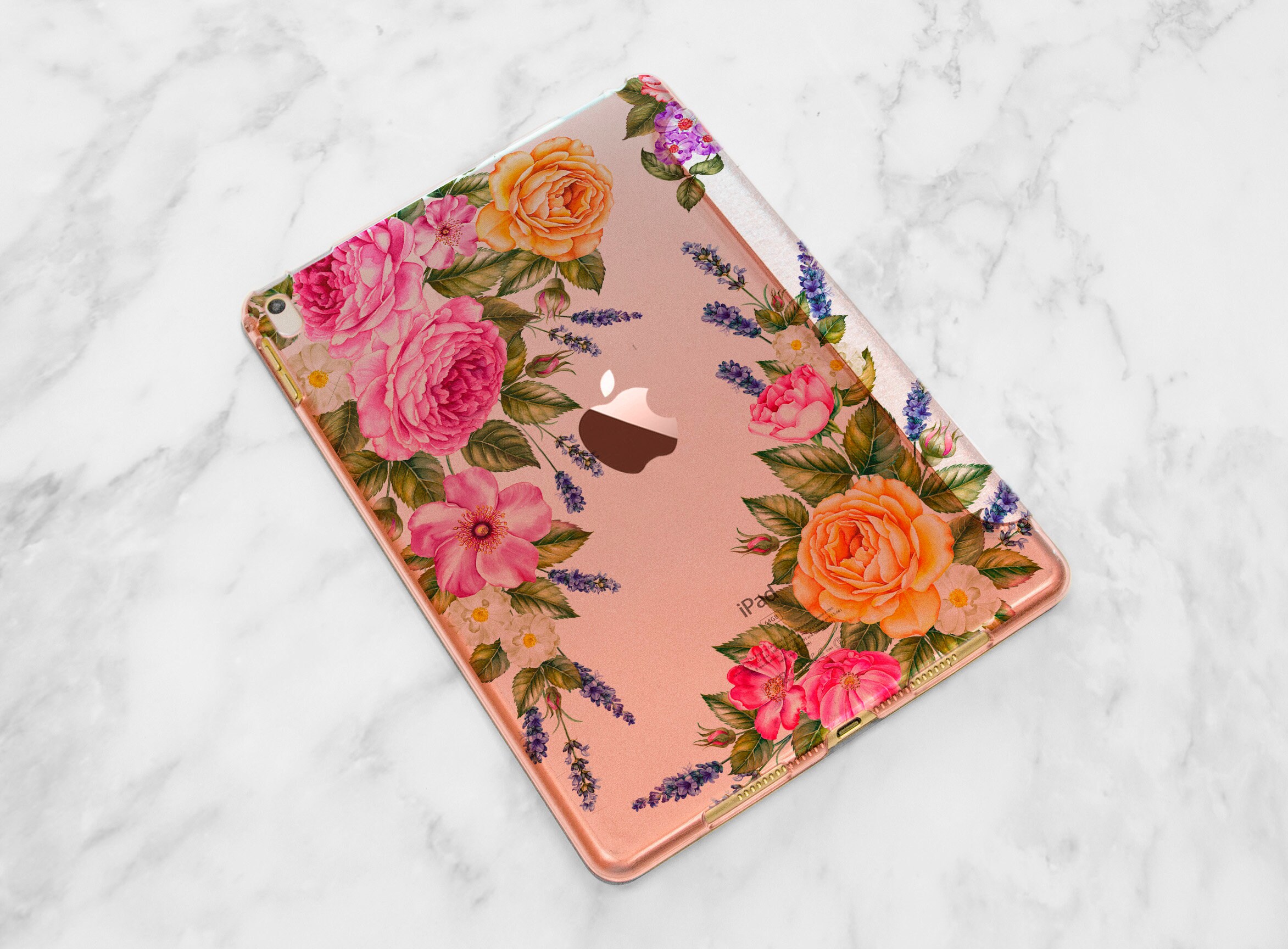 IPad case Paris iPad case pink flower Yellow roses case iPad | Etsy
