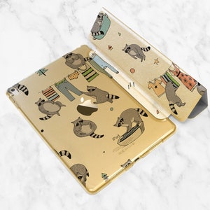 Funny Raccoon Cute Animals Art iPad Air 3 iPad 8th Gen Case iPad Case ...