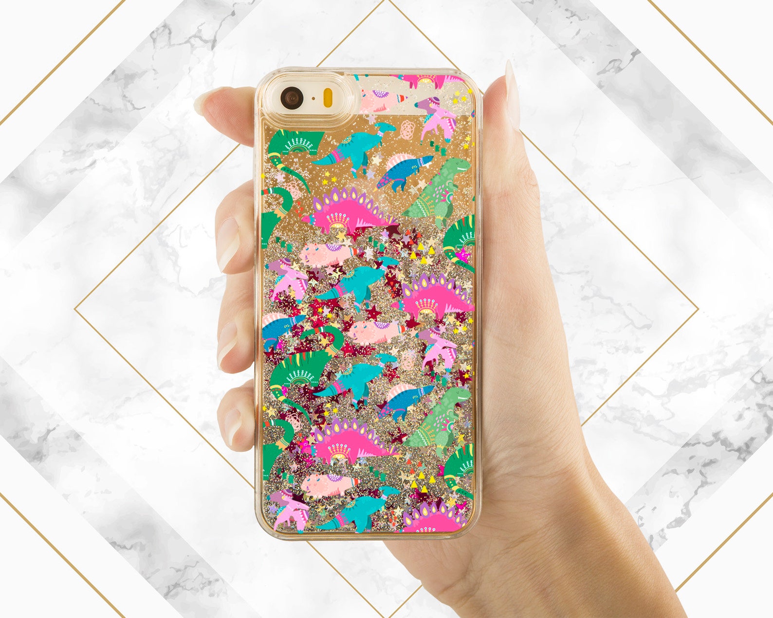 Phone case dinosaur T-rex Rainbow case iPhone case dino Galaxy | Etsy