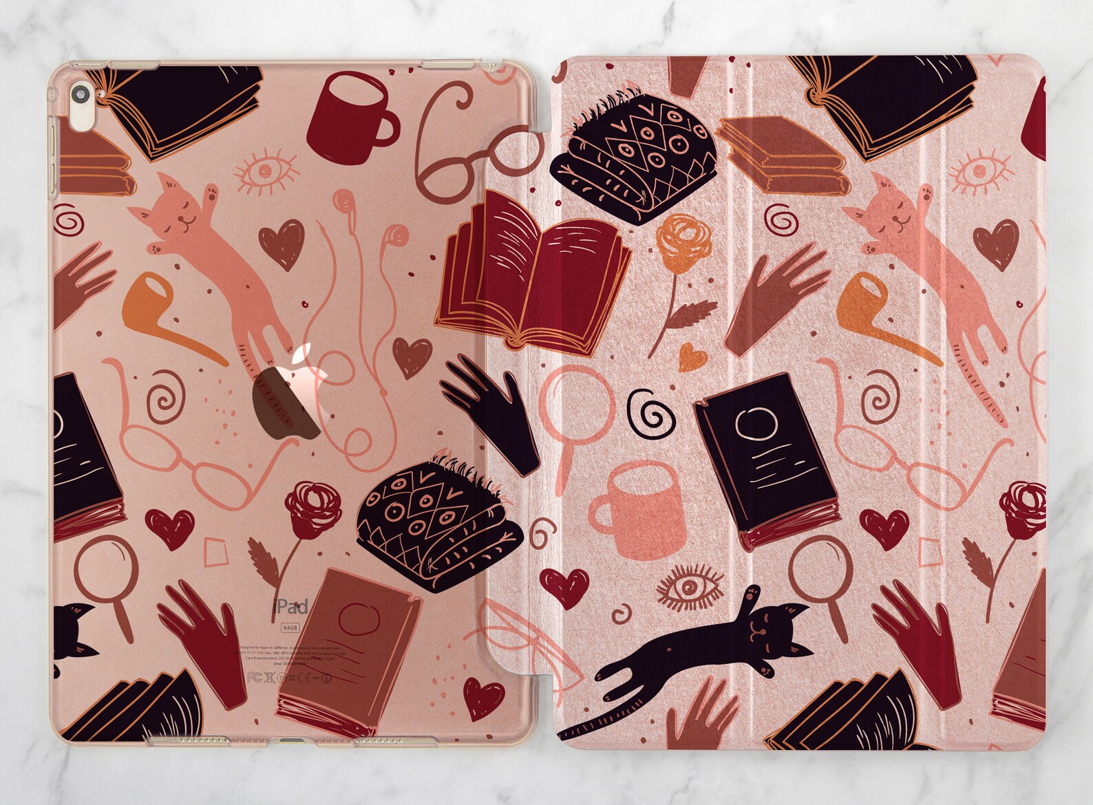 IPad Case Gold iPad Case Girly Black Case Rose Gold Case Red Cat Case ...