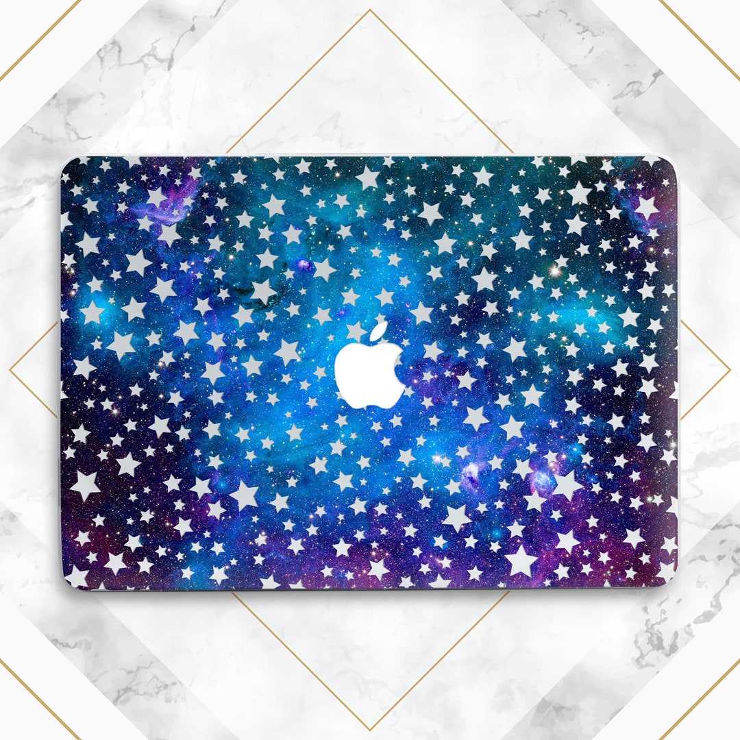 Cute Stars Print Blue Space Art MacBook Hard Case Constellation Print ...