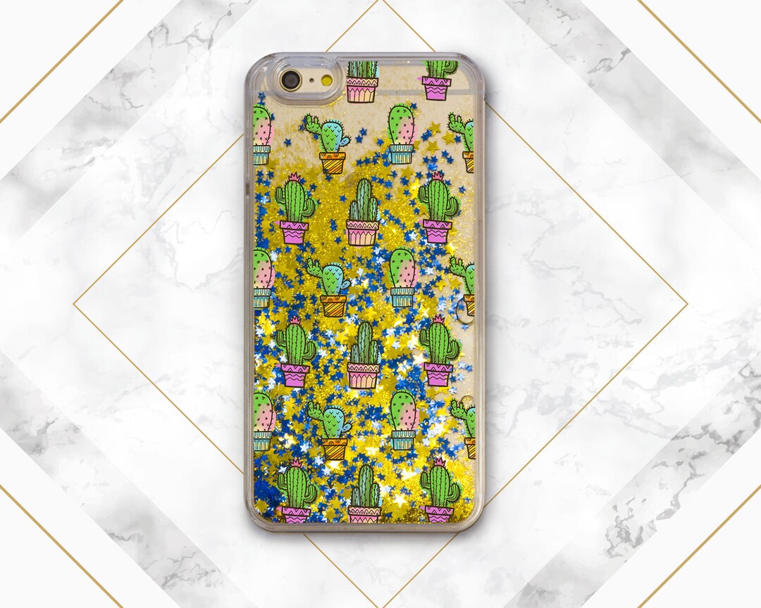 IPhone Case Cactus Kawaii Plants Print Mexican Phone Case Glitter Case ...