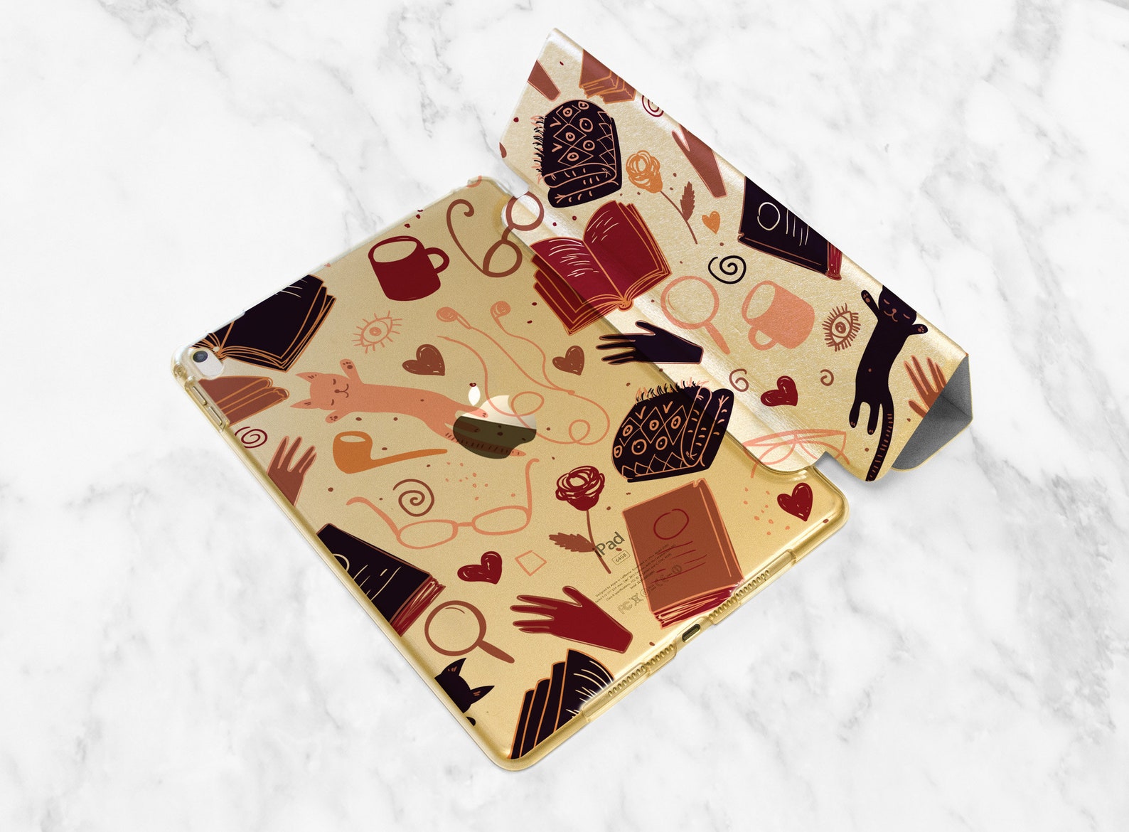 IPad Case Gold iPad Case Girly Black Case Rose Gold Case Red Cat Case ...
