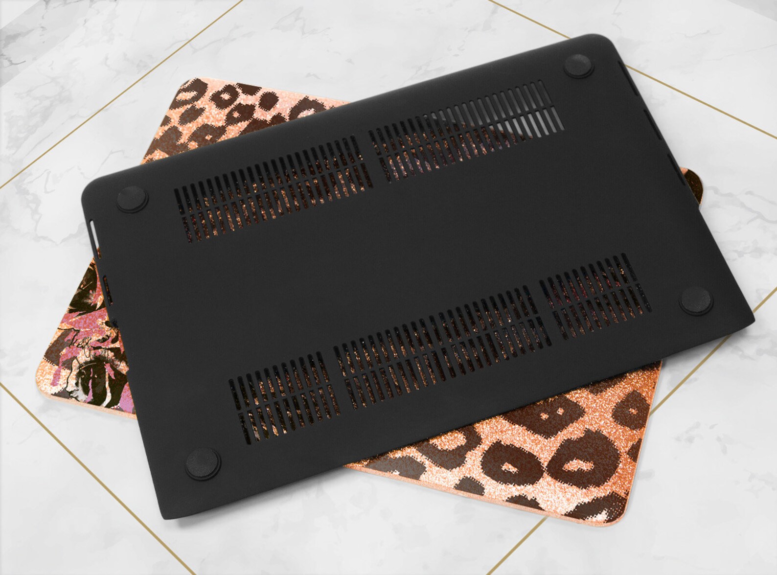 Cheetah Print MacBook Case Glitter Pink Roses Animal Print Air 13 2019 ...