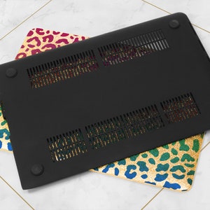 Leopard Print MacBook Case Glitter Girly Case Golden Case Air 11 Hard ...