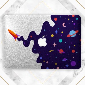 Cartoon Spaceship MacBook Case Stars MacBook Case Travel MacBook Case ...