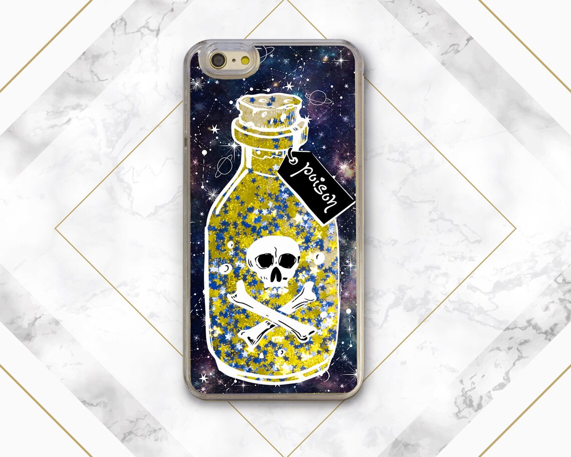 Phone Case Creepy Halloween Decor Iphone Case Skull Poison - Etsy