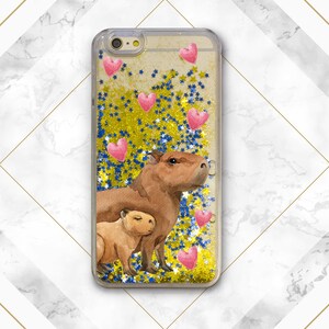 Cute Capybara Art iPhone Case Capy Pink Hearts Art Case for Samsung ...