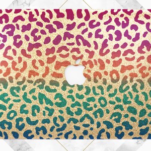Leopard Print MacBook Case Glitter Girly Case Golden Case Air 11 Hard ...