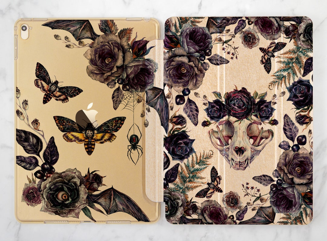IPad Case Goth Black Magic Art iPad Case Floral iPad Case Moth iPad ...