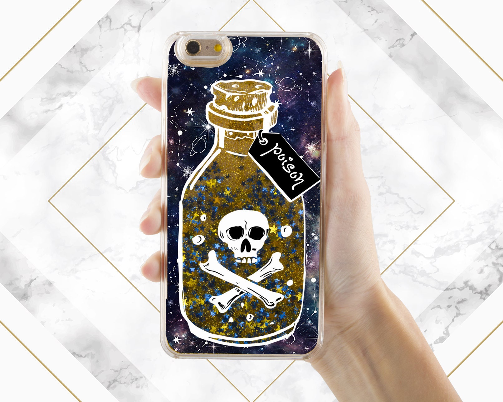 Phone Case Creepy Halloween Decor iPhone Case Skull Poison Galaxy Phone ...