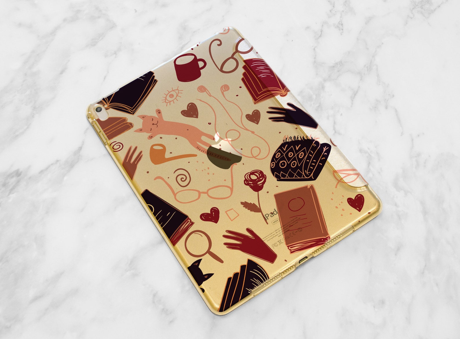 IPad Case Gold iPad Case Girly Black Case Rose Gold Case Red Cat Case ...