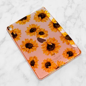 IPad Case Sunflower Yellow Flowers Golden Case iPad 10 5 12 9 Case iPad ...